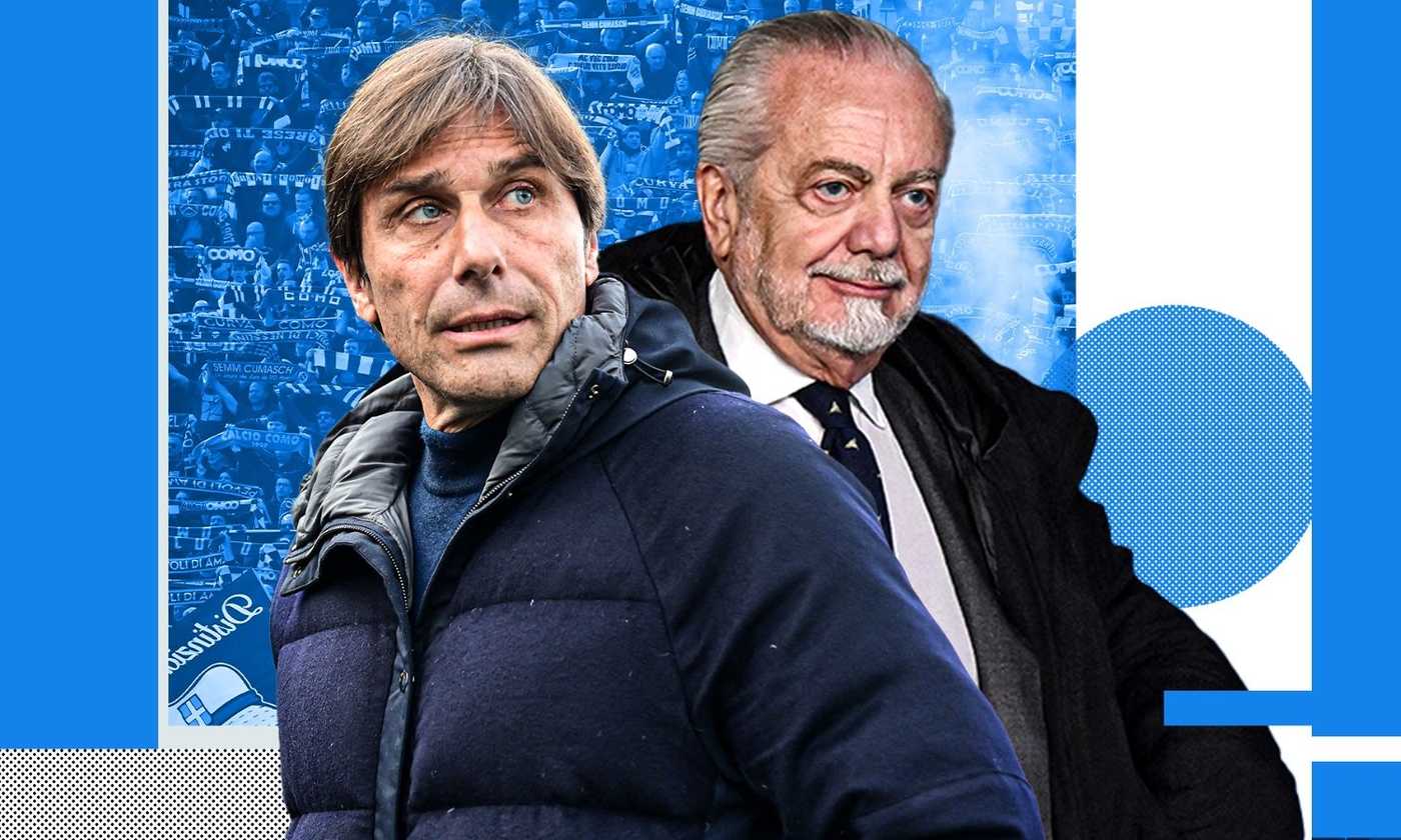 Napoli, incontro terminato tra De Laurentiis e Conte: non c'è la rottura