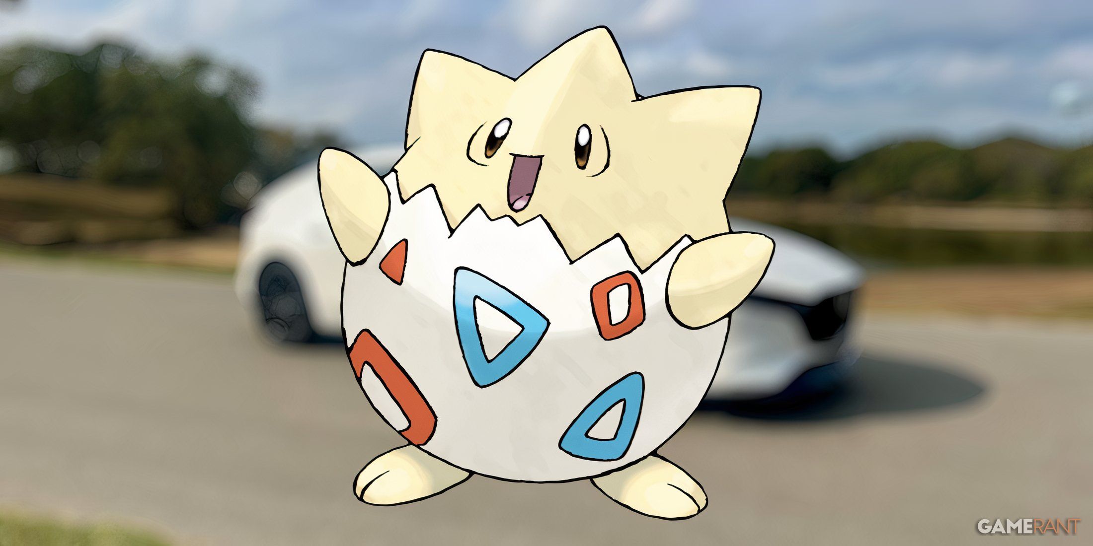 Pokemon Fan Converts Their Car into a Togepi Mobile