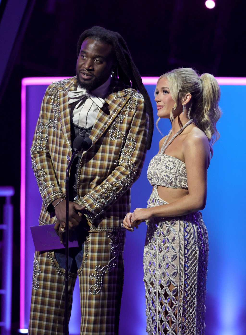 Shaboozey gives shady side-eye to Megan Moroney for saying Carter ...