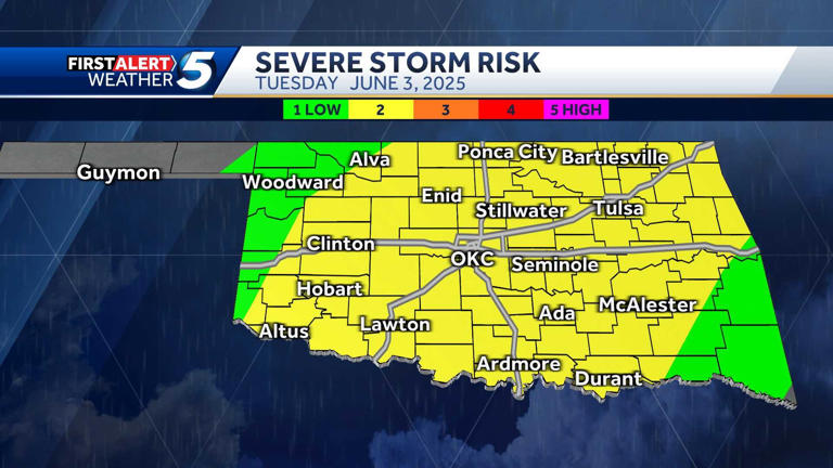 Oklahoma sees at least 2 confirmed tornadoes on Tuesday