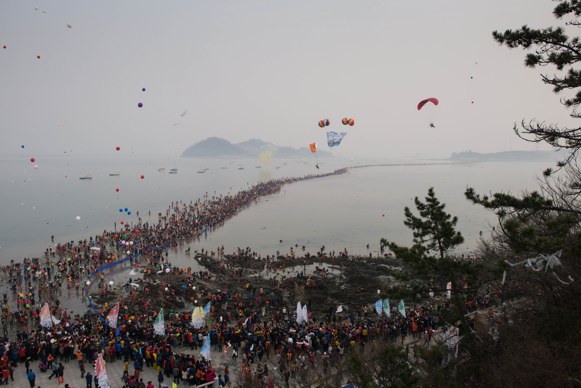 Milagre de Moisés: Onde o mar se abre na Coreia do Sul