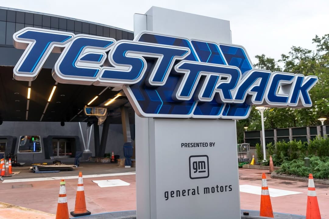 BREAKING: New Test Track Sign Unveiled at EPCOT