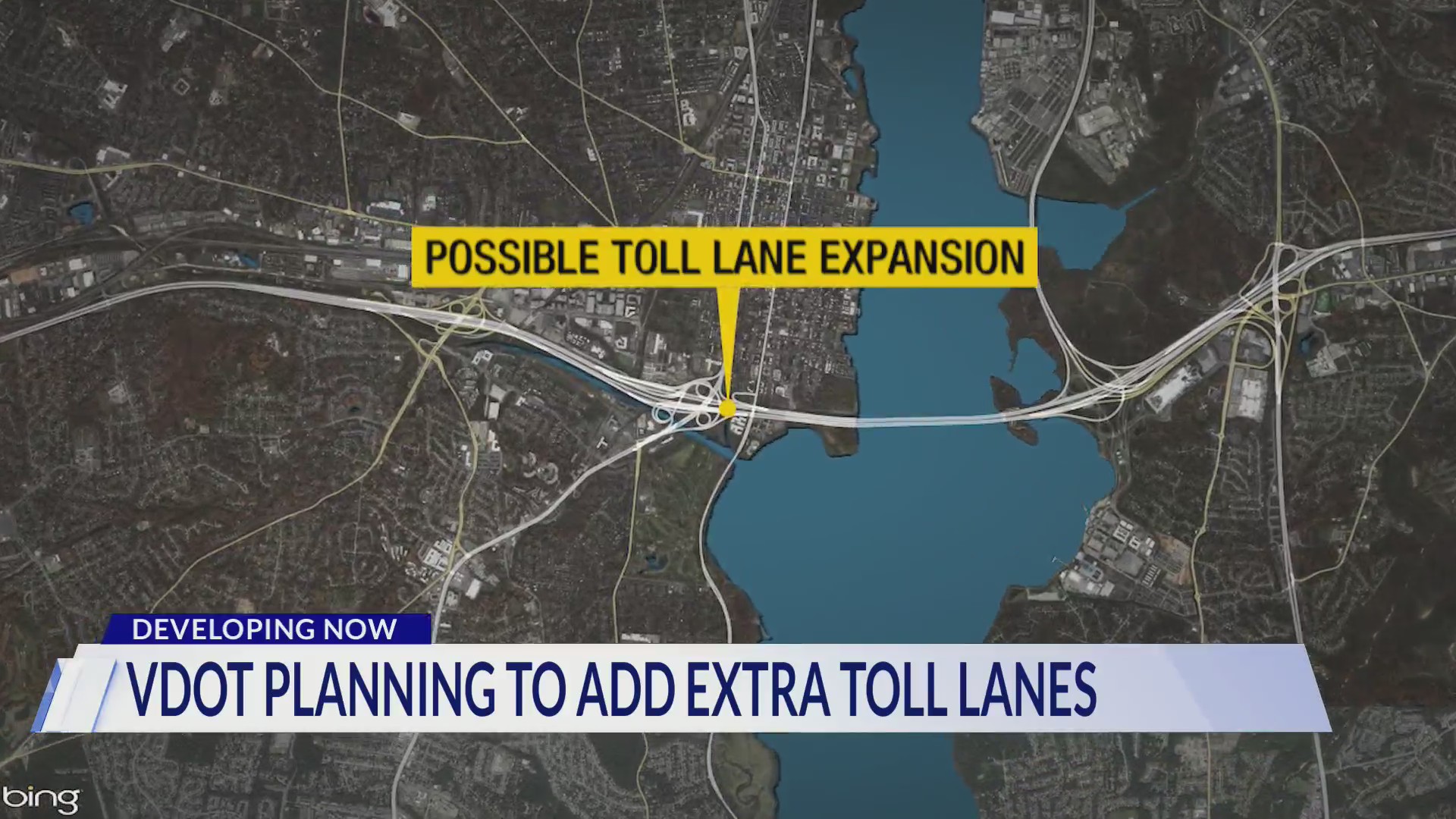 VDOT planning to add toll lanes on I-495 across Woodrow Wilson Bridge