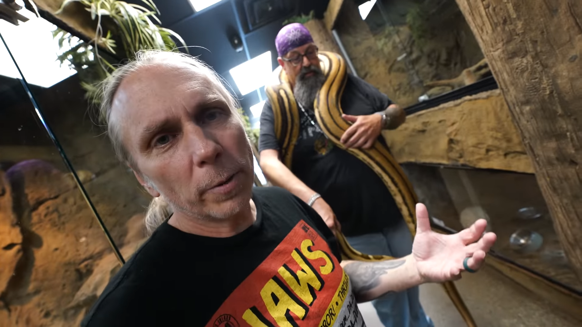 7-Foot-Tall Guy Handles My 20-Foot Giant Snake!