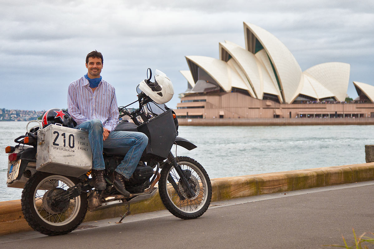 Somewhere Else Tomorrow" Two Wheels, One World, Zero Money