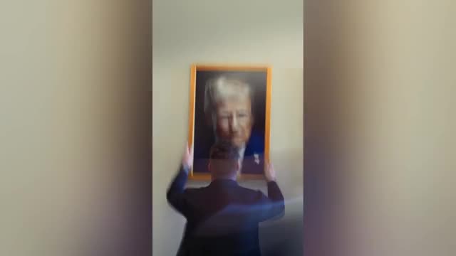 New official presidential portrait of Donald Trump unveiled at White House