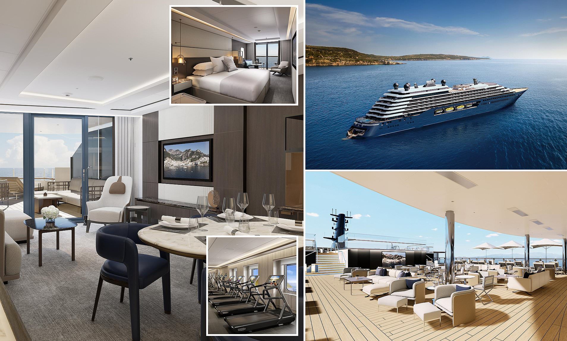 Inside the luxury 794ft superyacht 'sea hotel' with five restaurants ...