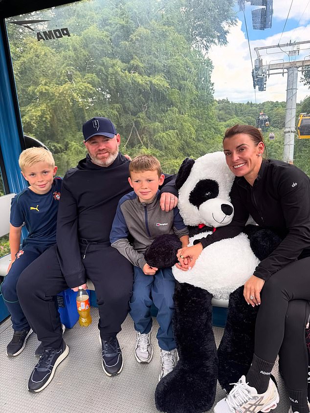 A change from the managerial rollercoaster! Wayne Rooney enjoys a day ...