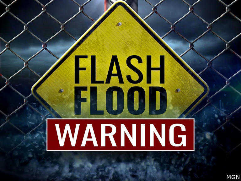 Flash flood warning issued early Monday for Topeka and vicinity