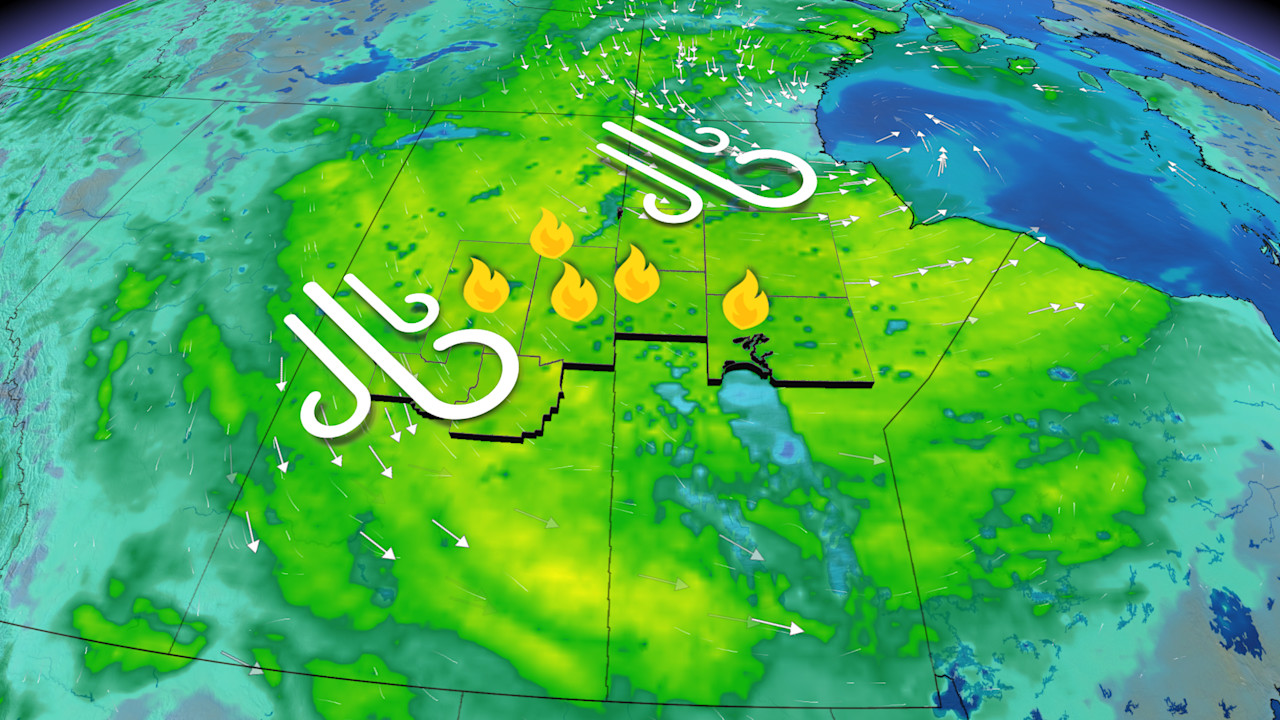 Strong winds expected to intensify wildfire activity on the Prairies