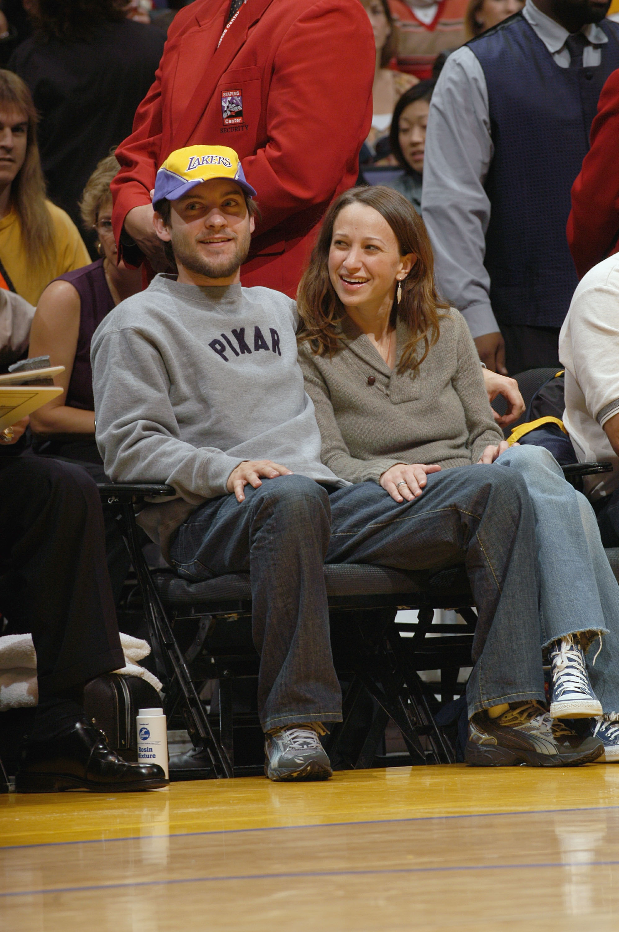 Exes Tobey Maguire and Jennifer Meyer reunite for daughter Ruby’s high ...