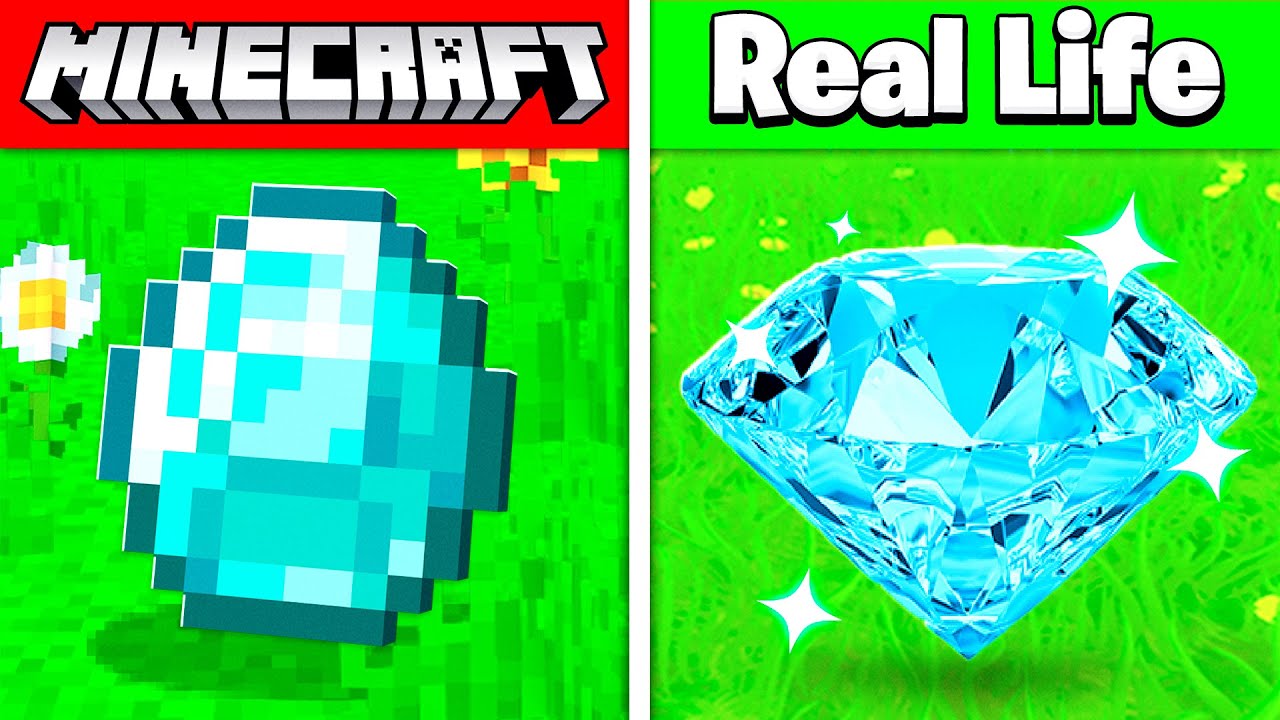What If Minecraft Was Real? Blocks, Mobs, and Items Everywhere
