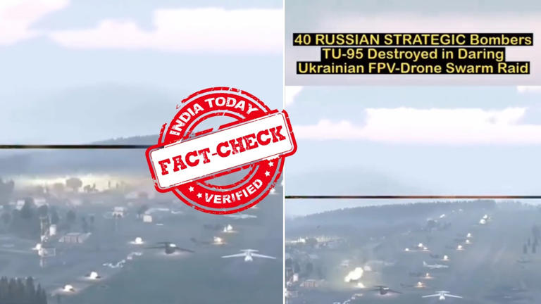 Fact Check: NOT Op Spider's Web! ARMA 3 clip shared as Ukraine's attack ...