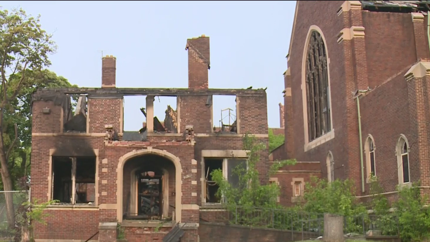 Fire at former St. Agnes Church and Rectory