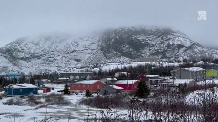 Another day of June Snow in areas of rural Labrador