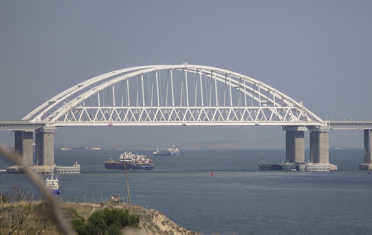 Drone attack near Crimean Bridge: Debris falls on road, Russia claims