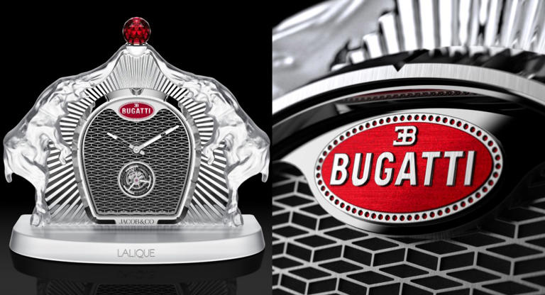 Jacob & Co., Bugatti and Lalique Unveil $240,000 Table Clock ...