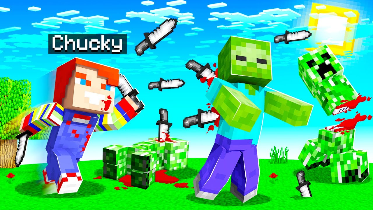 Playing As Chucky In Minecraft! (Overpowered)