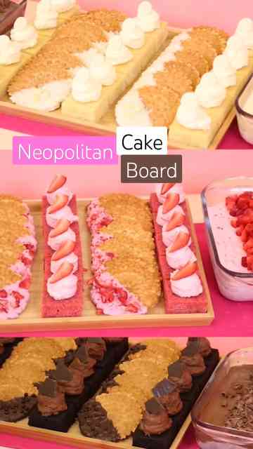 Which one is your fav? Learn how to make this cake board on my channel!