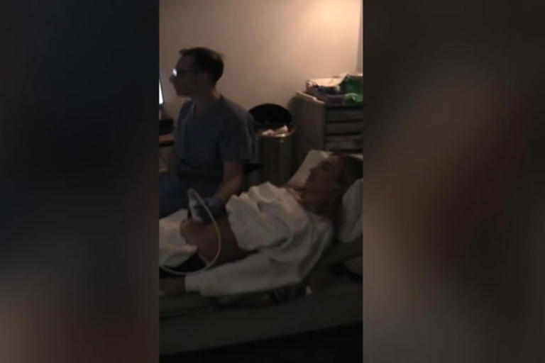 Adorable moment Sophie Habboo and Jamie Laing hear unborn baby’s ...