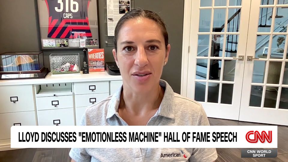 Carli Lloyd discusses ‘emotionless machine’ Hall of Fame speech