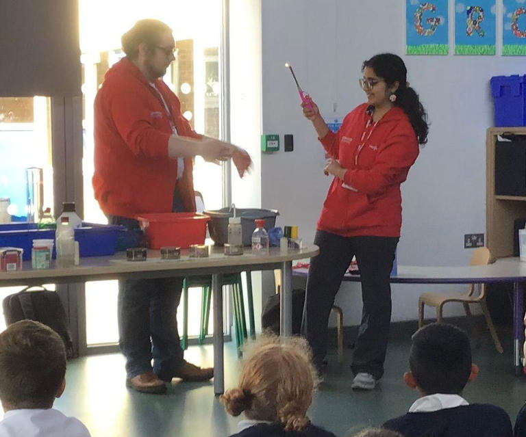 Sparks fly at school science workshop