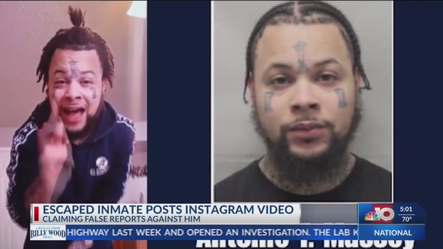New Orleans inmate escapee posts Instagram video, claims false reports ...