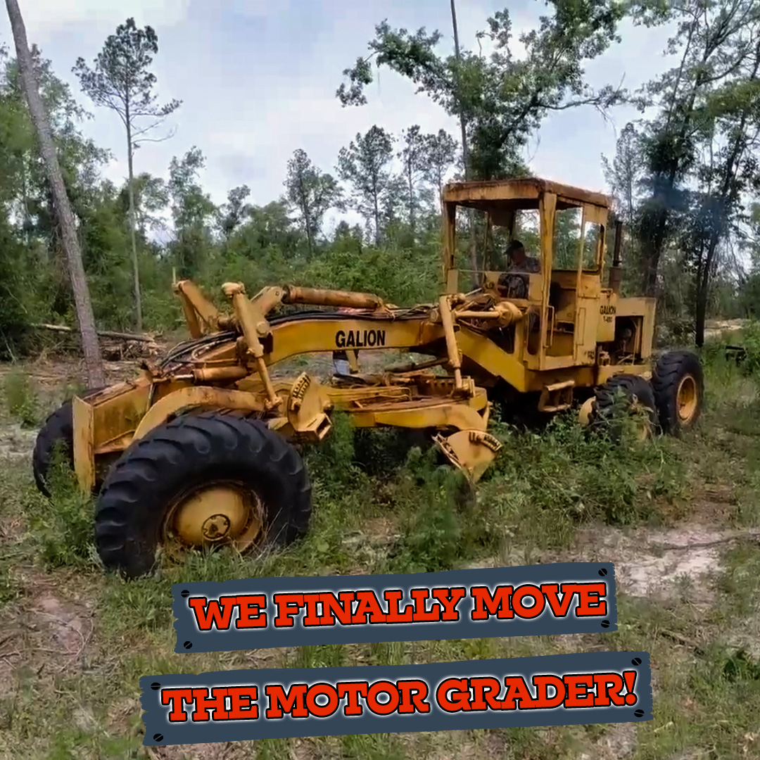 Finally Trying To Move The Road Grader