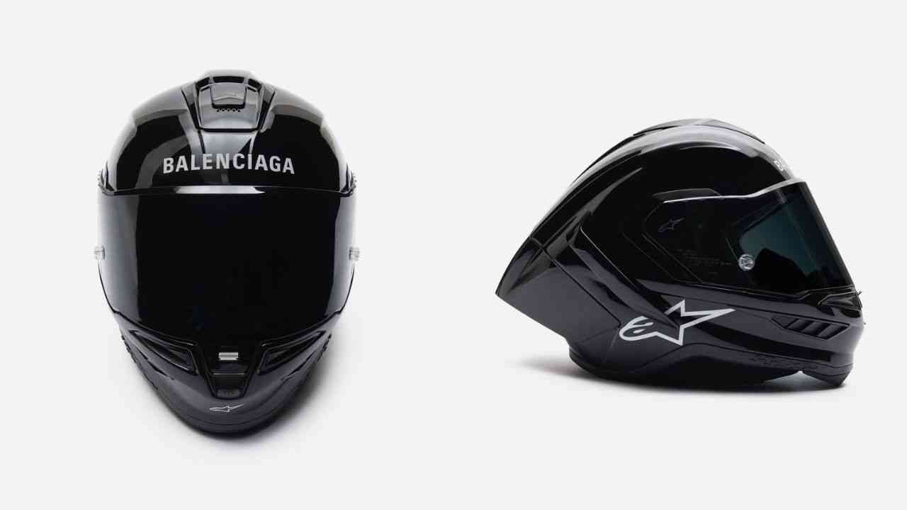 Balenciaga verenigt mode en veiligheid in motorhelm ontworpen samen met ...