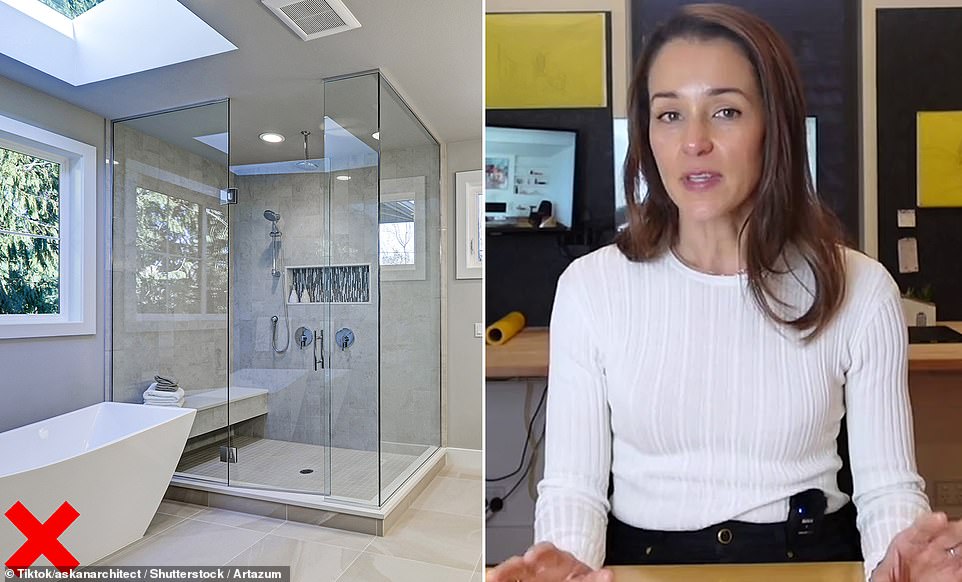 Architect reveals five things she would never put in a small bathroom