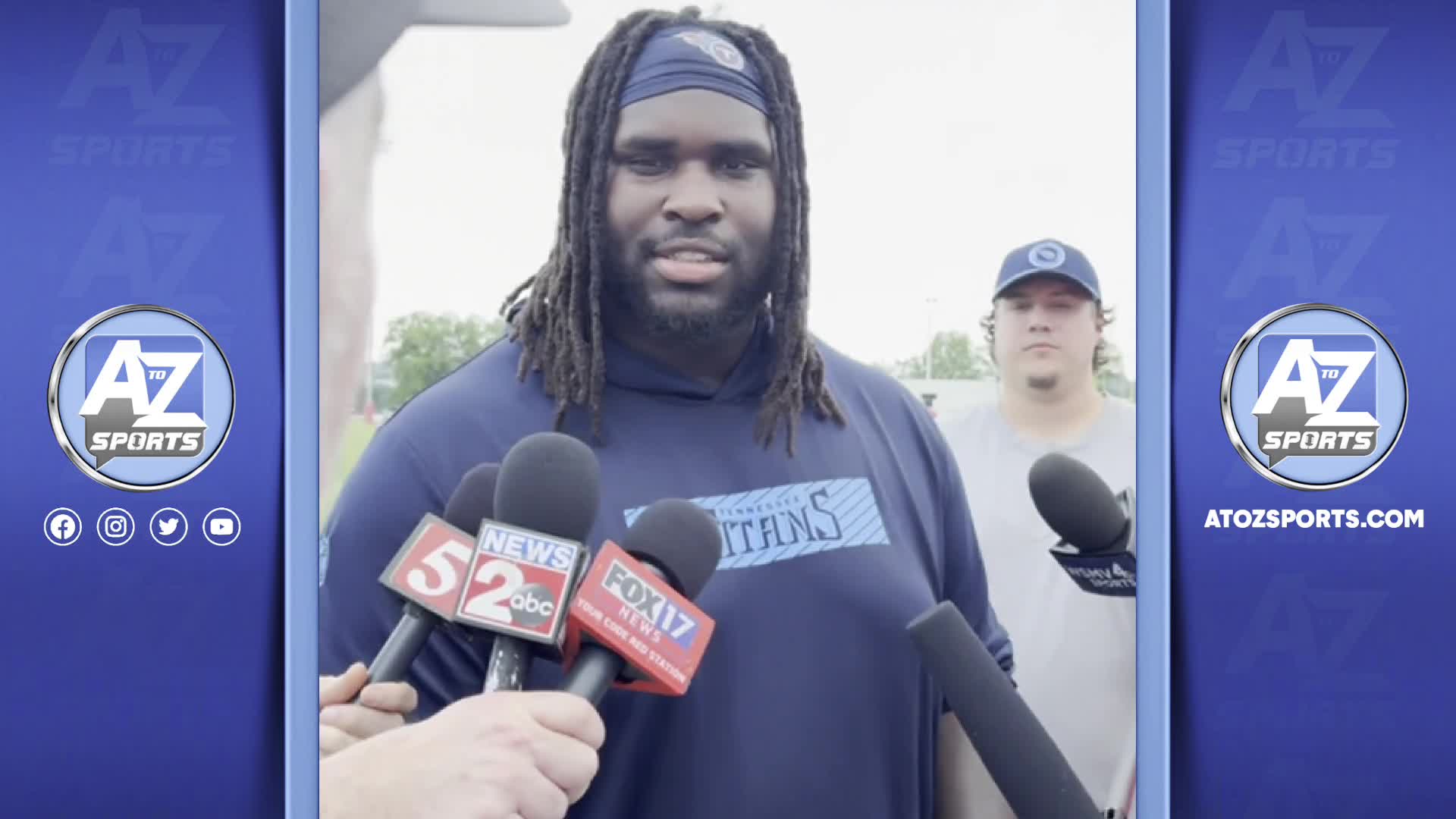 Catching up with Titans DT T'Vondre Sweat at OTAs today