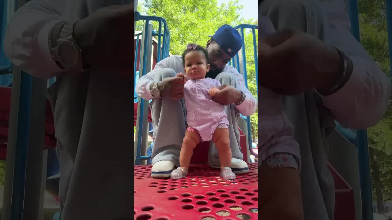 metelustv: baby's first steps at the playground