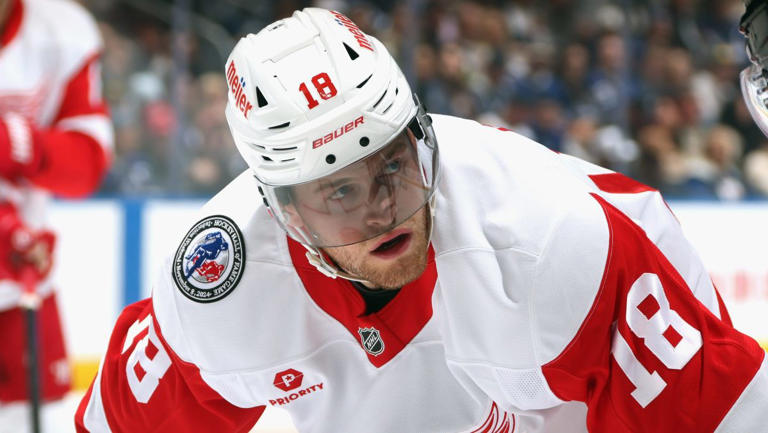 Insider Names Red Wings’ $28 Million Gritty Forward a Trade Candidate
