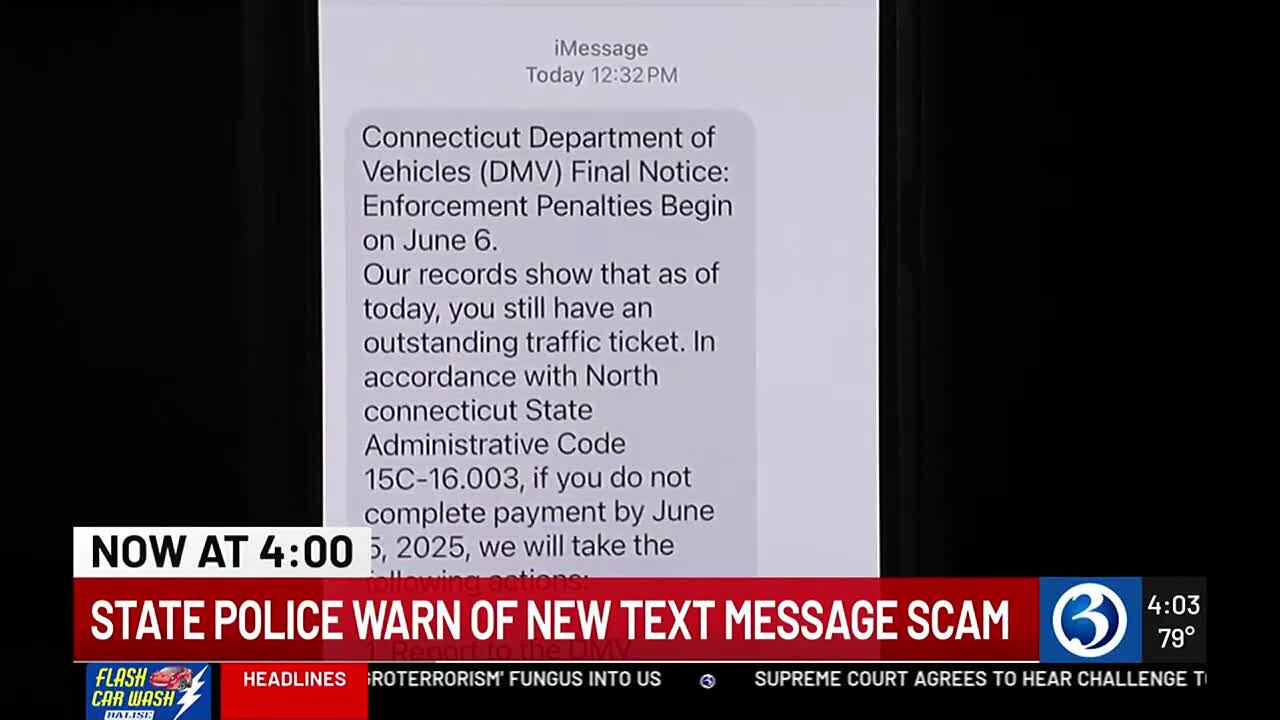Police warn of text scam claiming to be from DMV