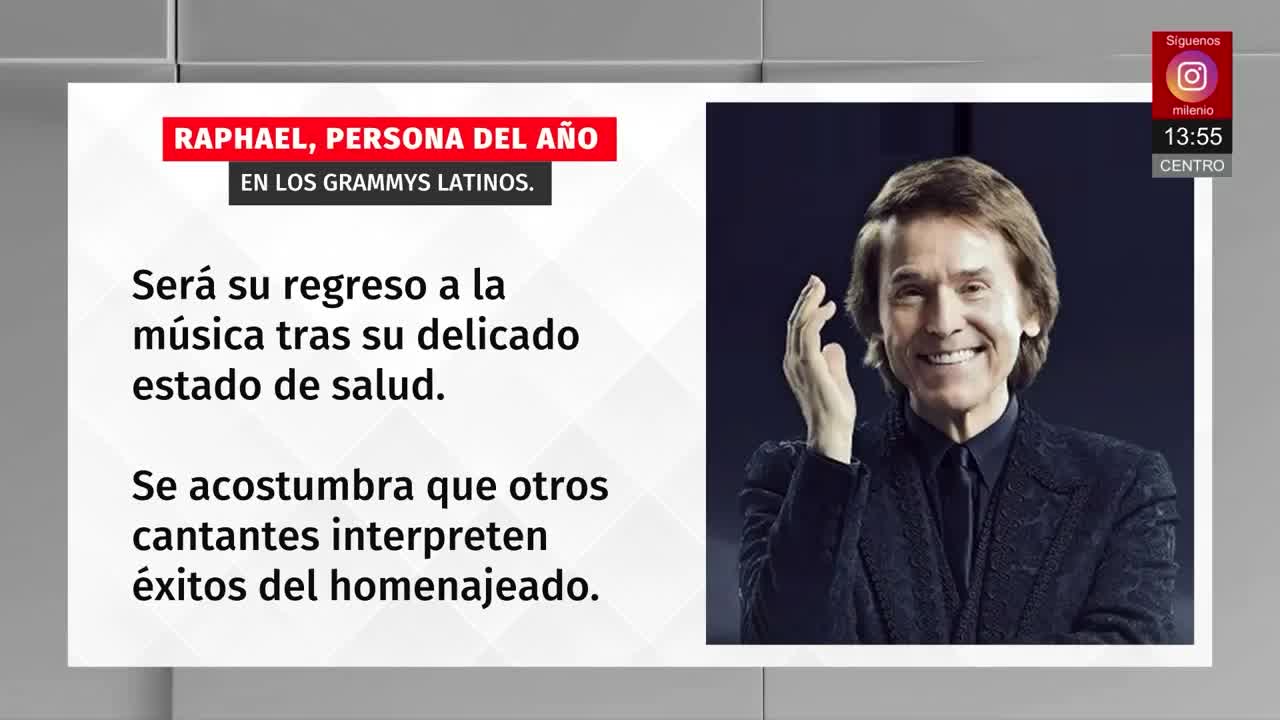 Raphael será reconocido como Persona del Año en los Grammy Latino