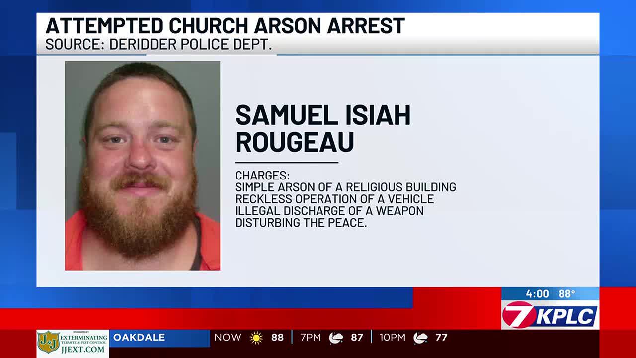 Arrest made in DeRidder church arson