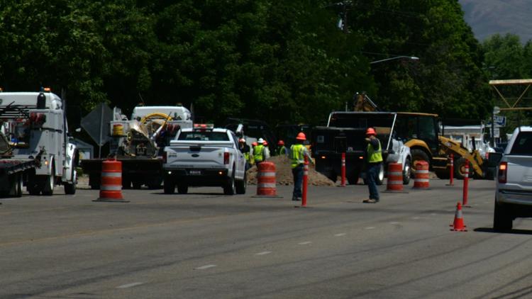 Section of Overland Road in Boise closed due to potential gas leak