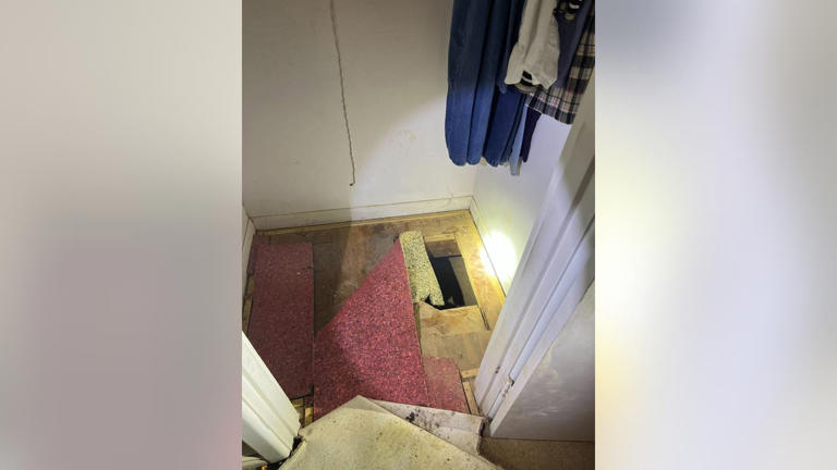 North Texas fugitive cut hole in closet to hide beneath grandmother's ...