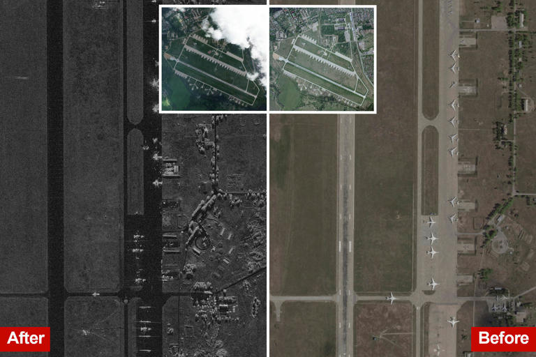 Shocking satellite images show row of Russian ‘nuclear-capable’ bombers ...