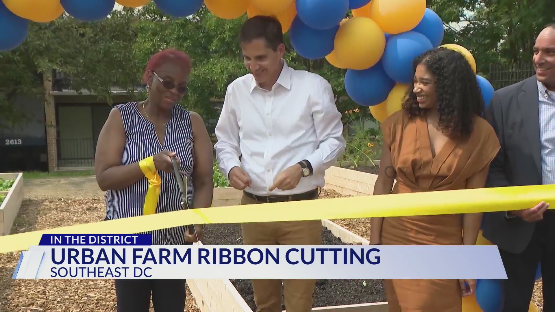 Urban Farm ribbon cutting in DC