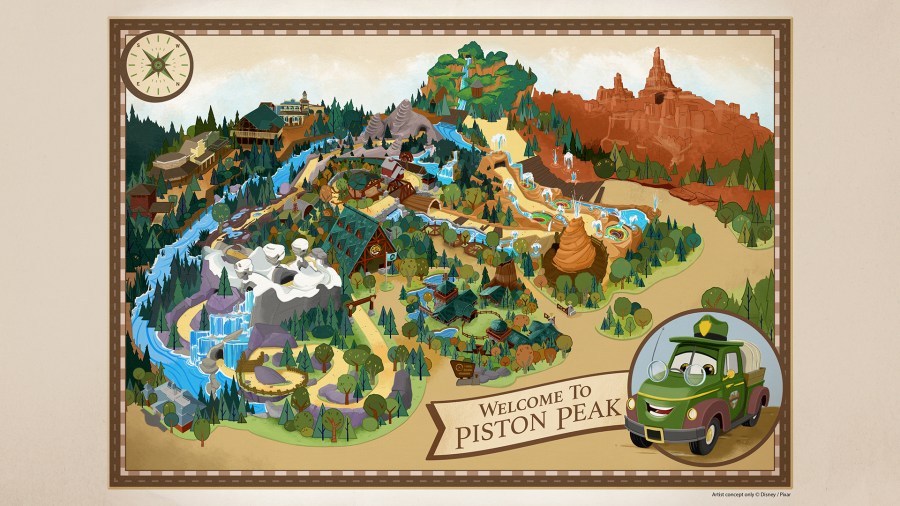 New Disney Cars attraction will be set in Piston Peak National Park