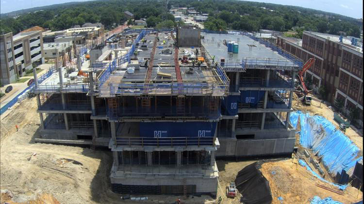 New Smith County Courthouse coming along on schedule despite weather delays