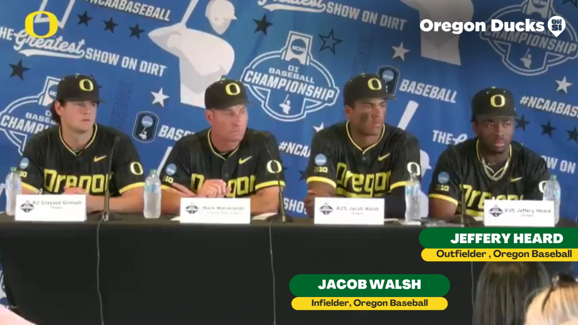 Oregon Baseball's Jeffery Heard on His Performance in Eugene Regional