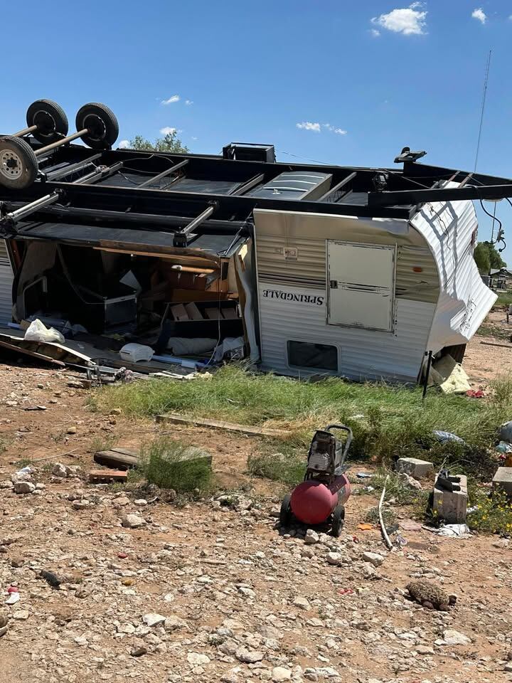 Microburst sweeps through Pleasant Farm causing multiple damages