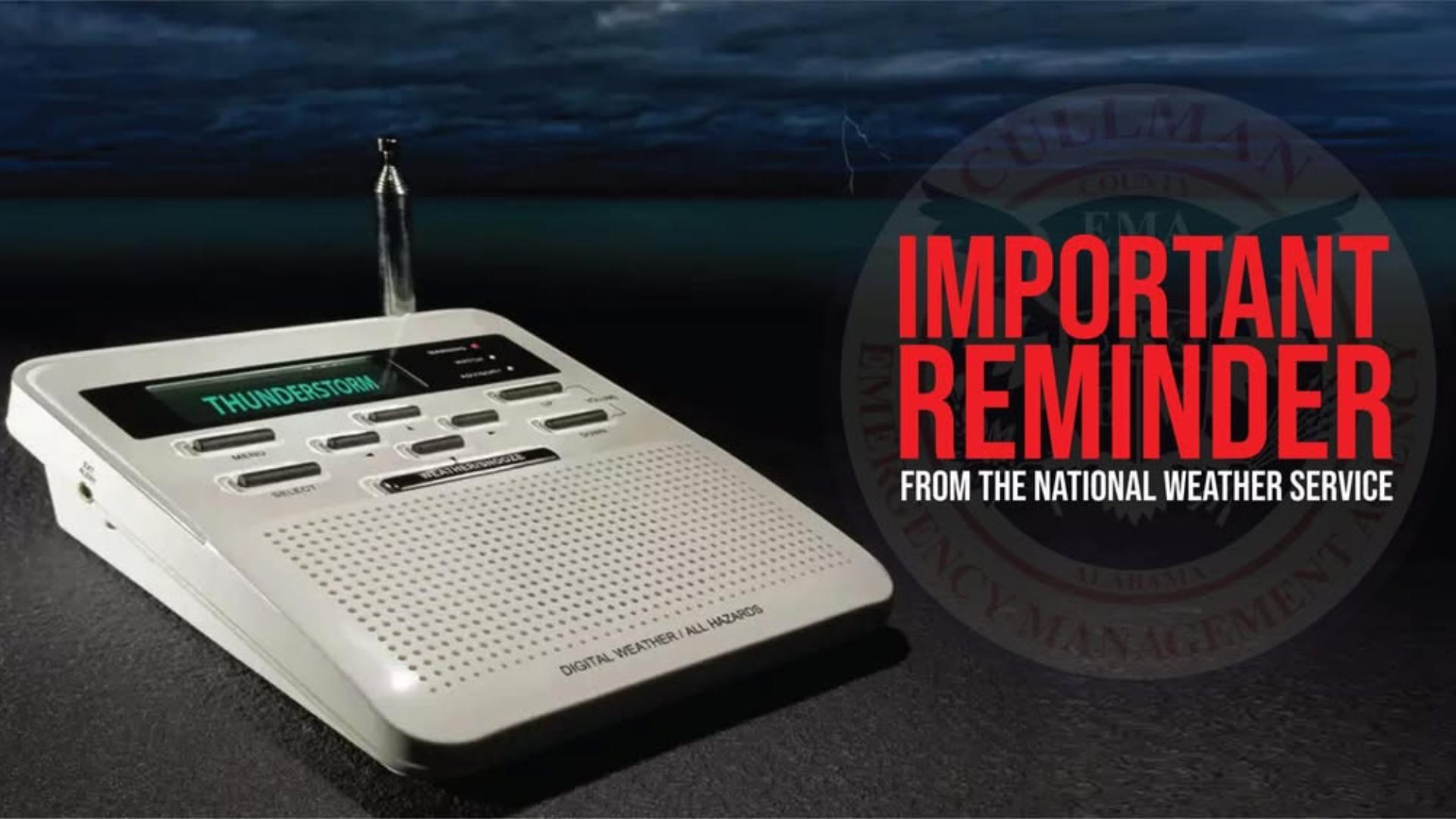 Why are NOAA Weather Radios silent in North Alabama?