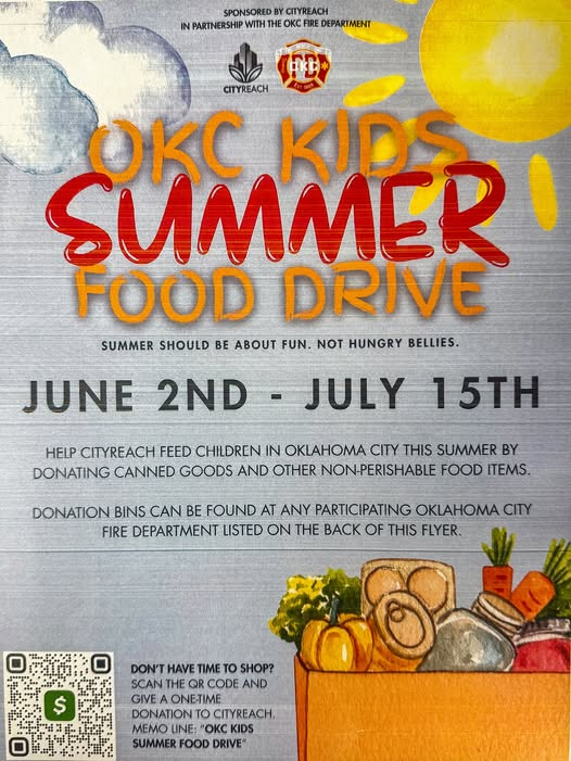 OKCFD raises awareness with summer food drive July 2 – July 15
