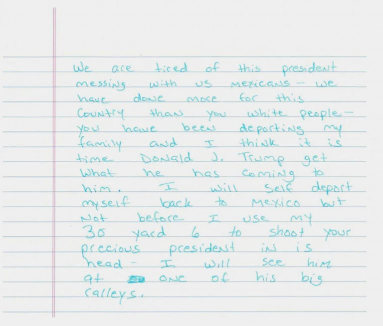 Inmate accused of forging Trump assassination letter to get witness ...