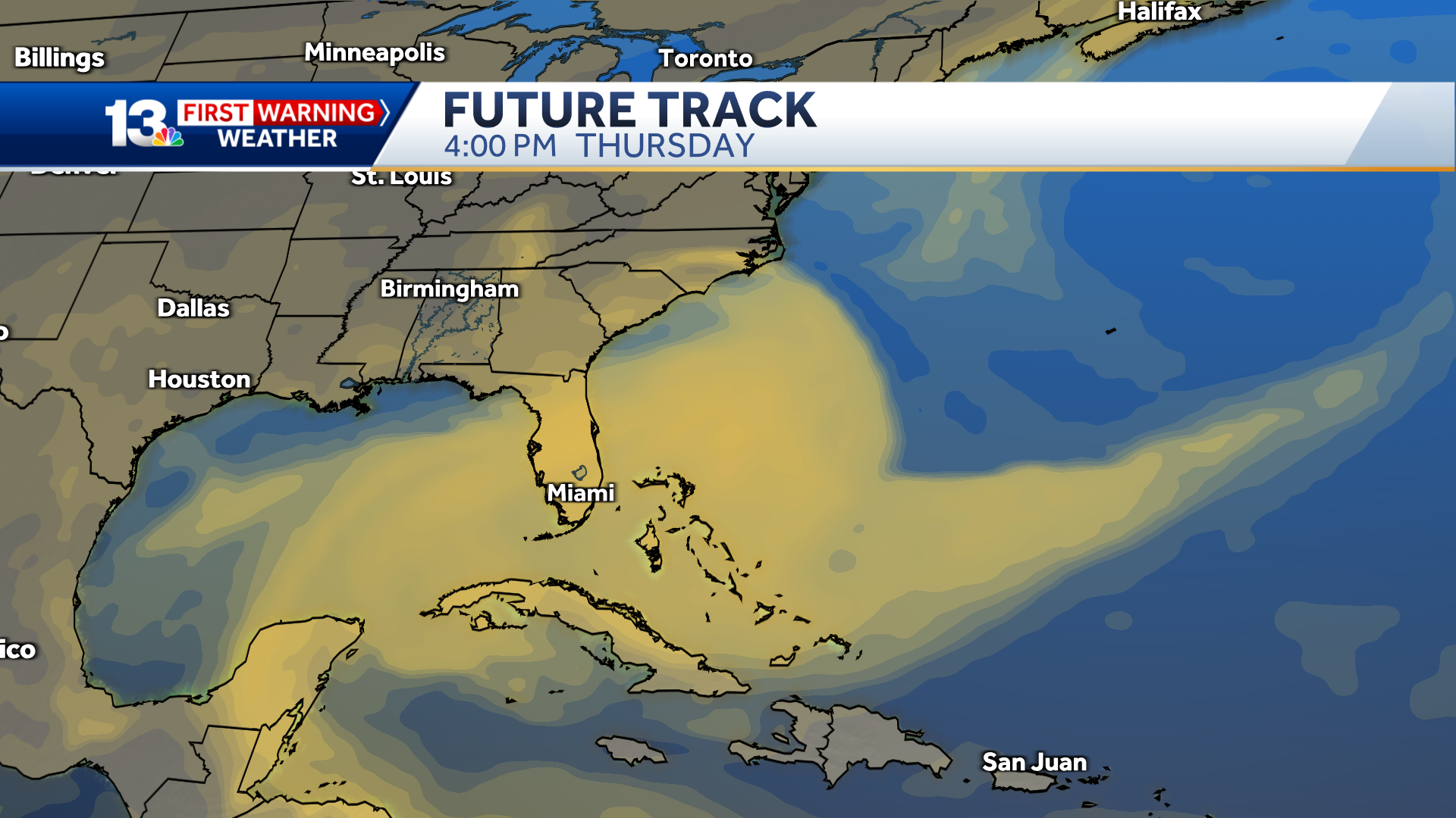 Saharan dust plume reaches Southeast this week