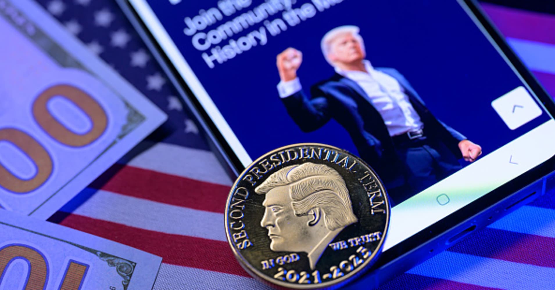 $TRUMP crypto wallet launches for meme token. Eric Trump denies knowing about it