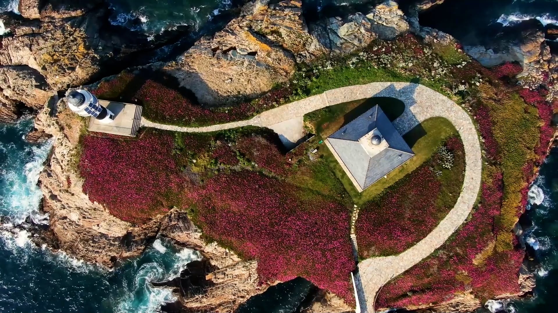 Explore Isla Pancha: A Drone Journey Above Galicia, Northern Spain